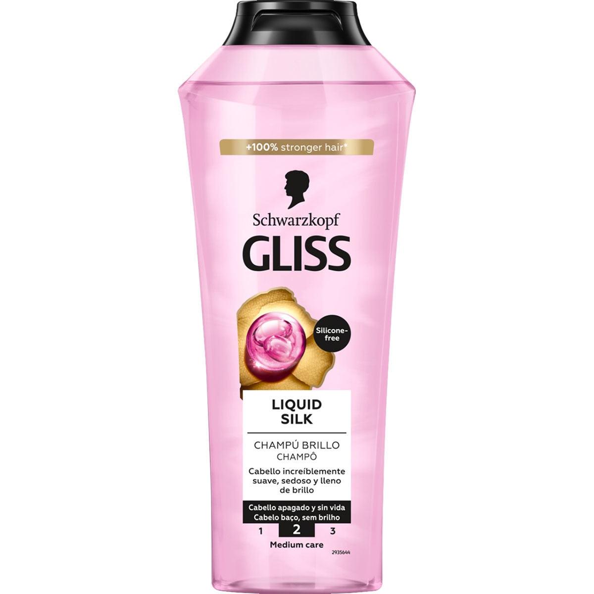 champú Brillo Liquid Silk frasco 400 ml para cabello apagado y sin vida ...