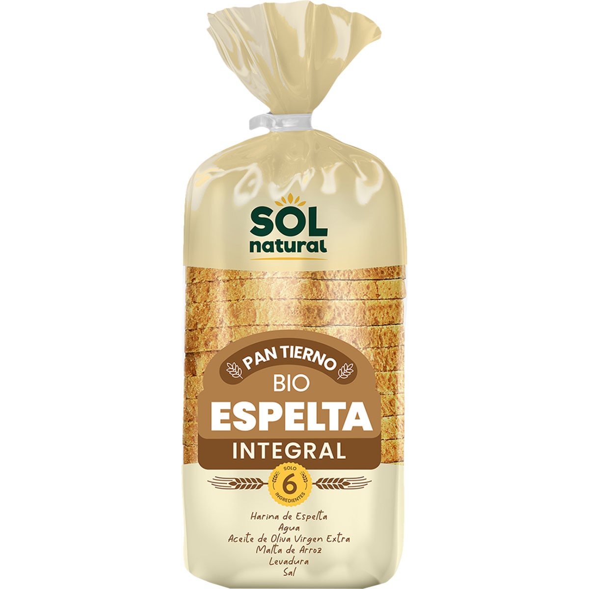 Bio pan tierno de espelta integral envase 400 g · SOL NATURAL ...