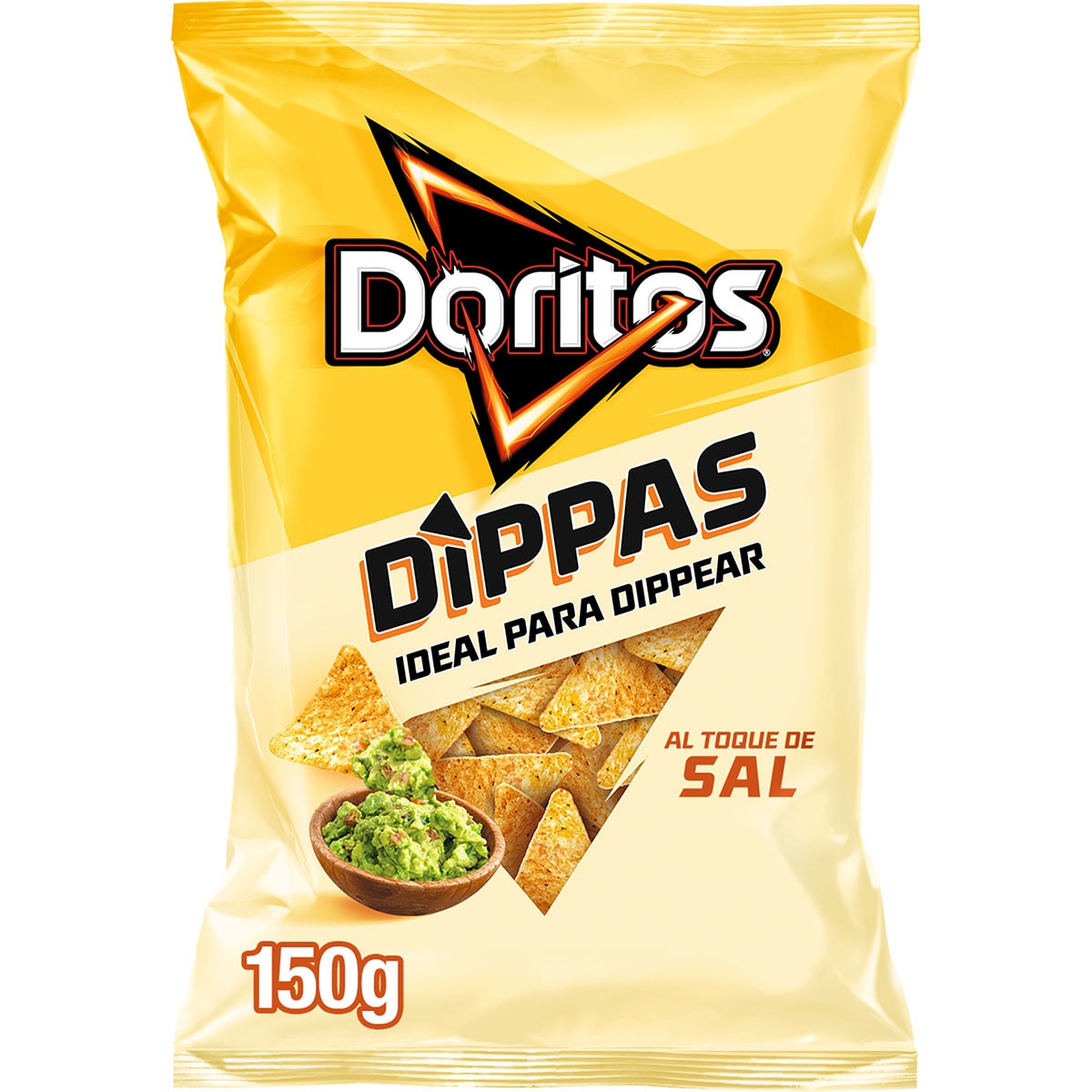 Aperitivo de maíz Dippas al toque de sal bolsa 150 g · DORITOS ...