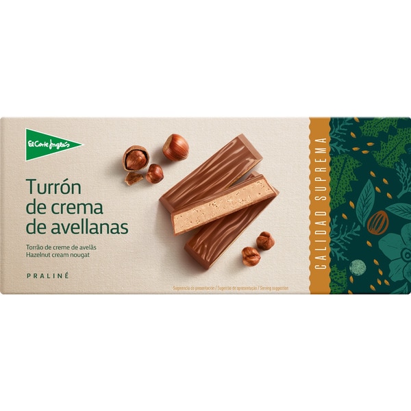 Turrón de crema de avellanas Calidad Suprema estuche 200 g · EL CORTE ...