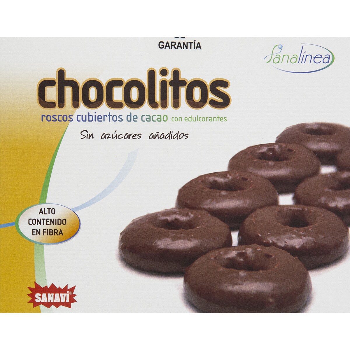 Sanalínea Chocolitos roscos cubiertos de chocolate sin azúcares ...