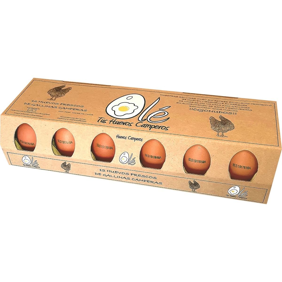 huevos camperos categoría A estuche 12 unidades · OLE · Supermercado El ...