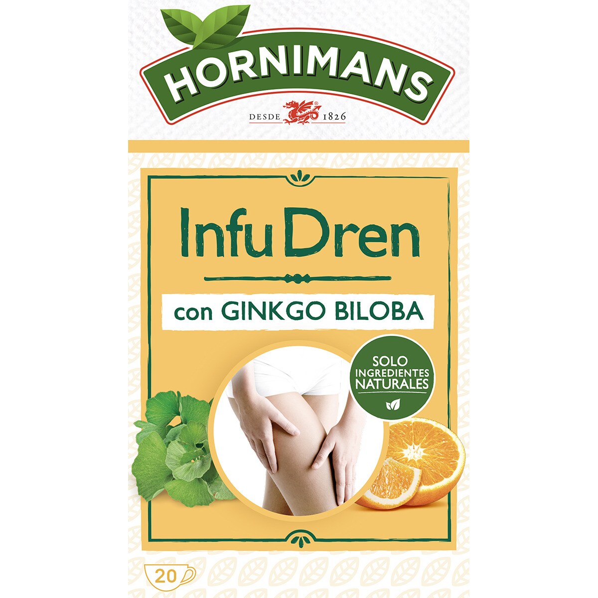 Infudren infusión de cola de caballo, gingko biloba y naranja estuche ...