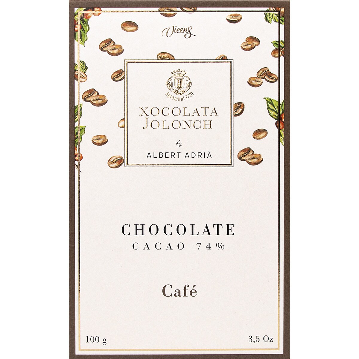 Chocolate negro 74% cacao con café tableta 100 g · JOLONCH · Supermercado El Corte Inglés El ...