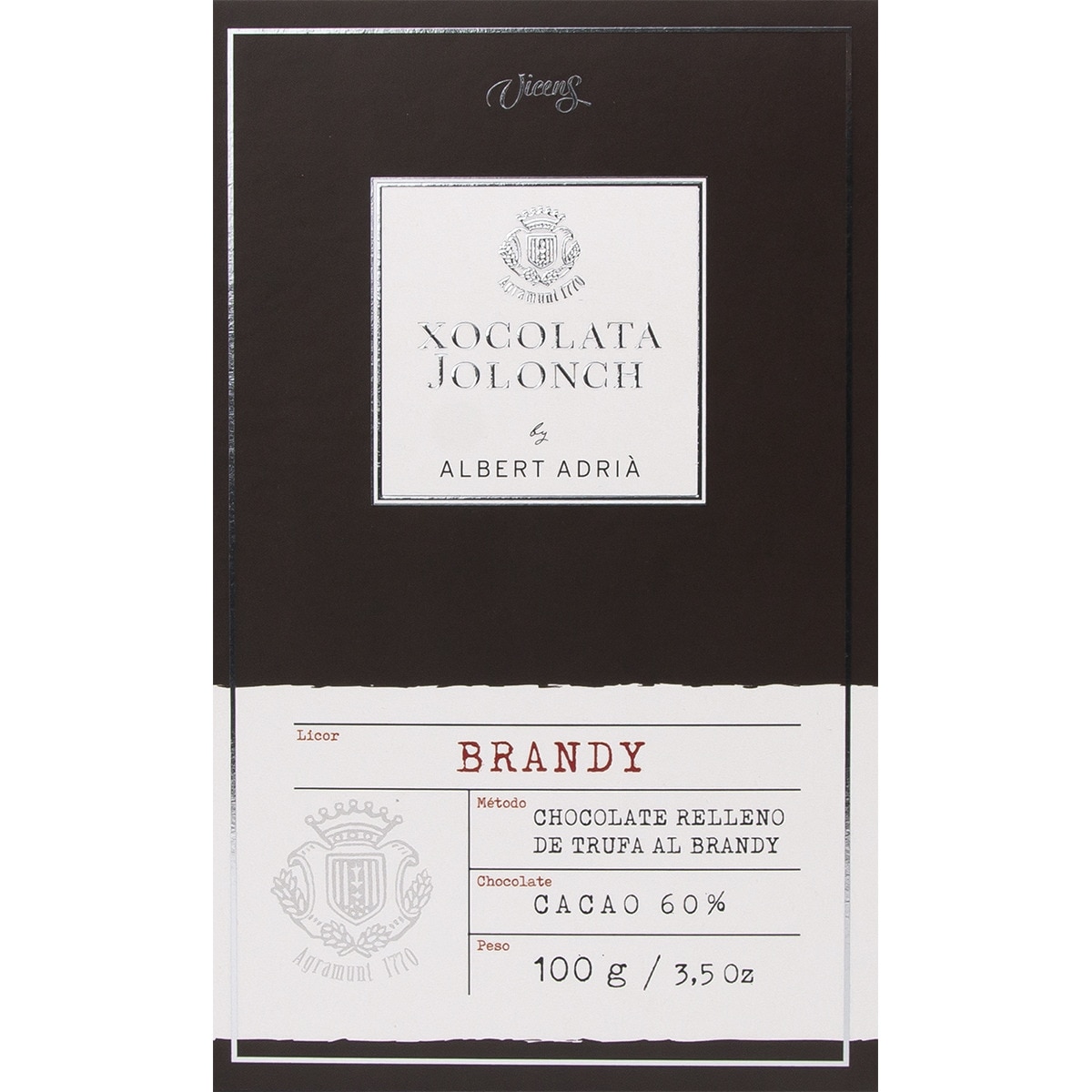 Chocolate negro 60% cacao relleno de trufa al brandy tableta 100 g · JOLONCH · Supermercado El ...