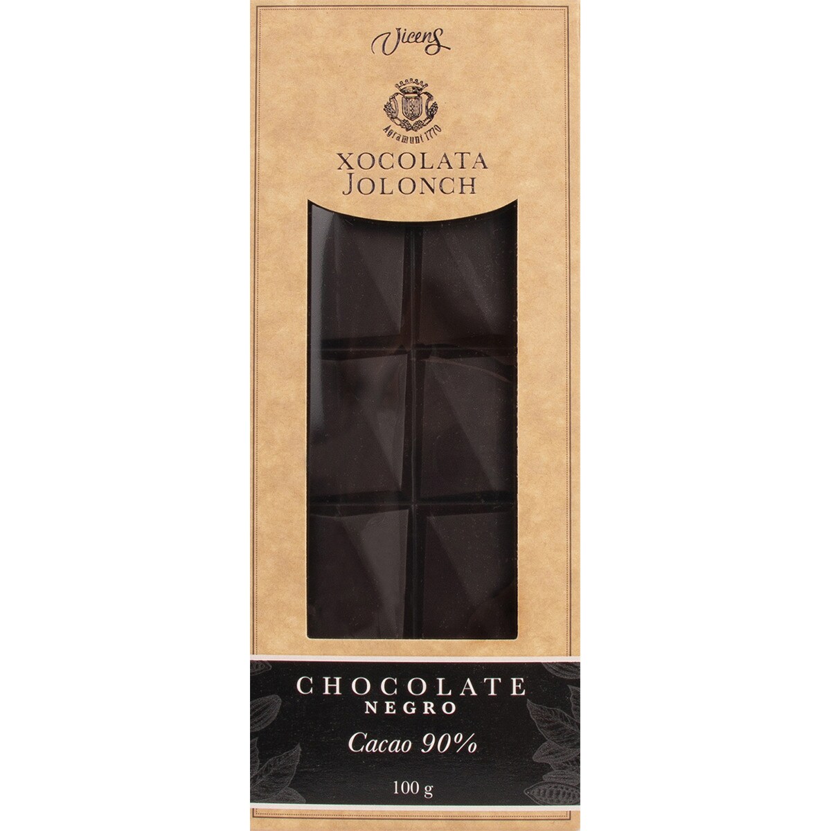 Chocolate negro 90% cacao tableta 100 g · JOLONCH · Supermercado El Corte Inglés El Corte Inglés