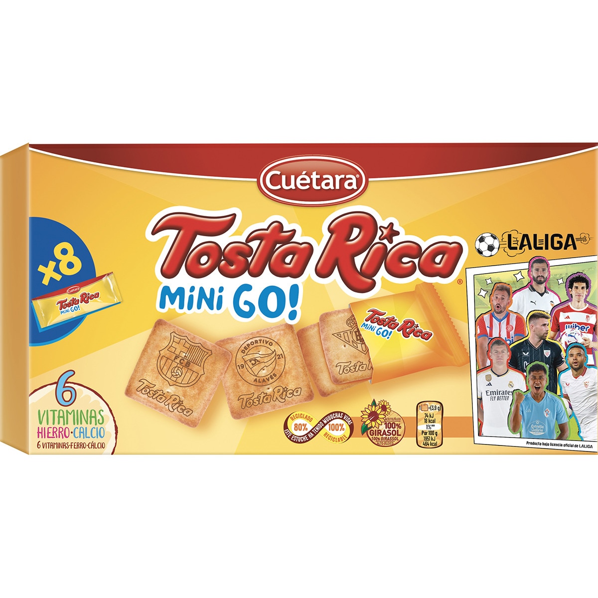 Mini Go galletas de desayuno caja 240 g 8 bolsitas individuales ...