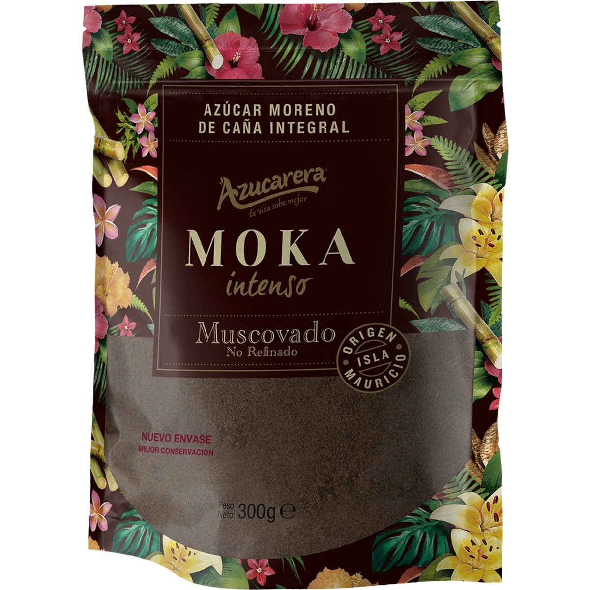 Azúcar moreno de caña integral Moka intenso, envase 300 g · AZUCARERA ...