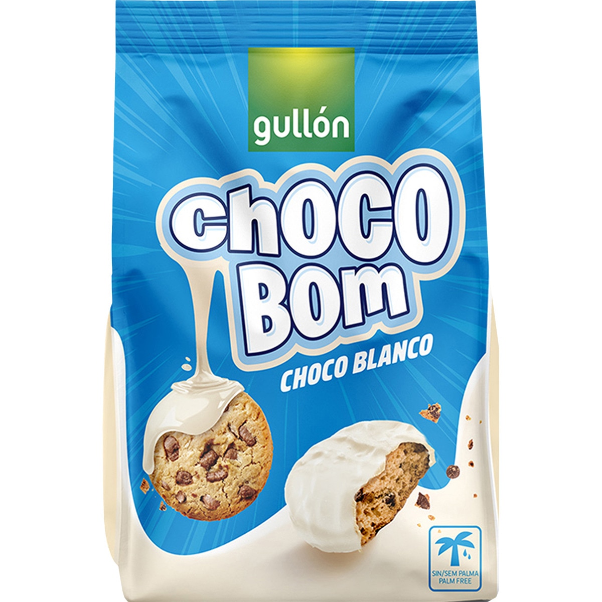 Choco Bom galletas recubiertas con chocolate blanco paquete 200 g ...