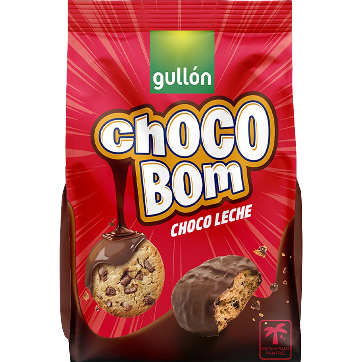 Choco Bom galletas recubiertas con chocolate con leche paquete 200 g · GULLON · Supermercado El ...