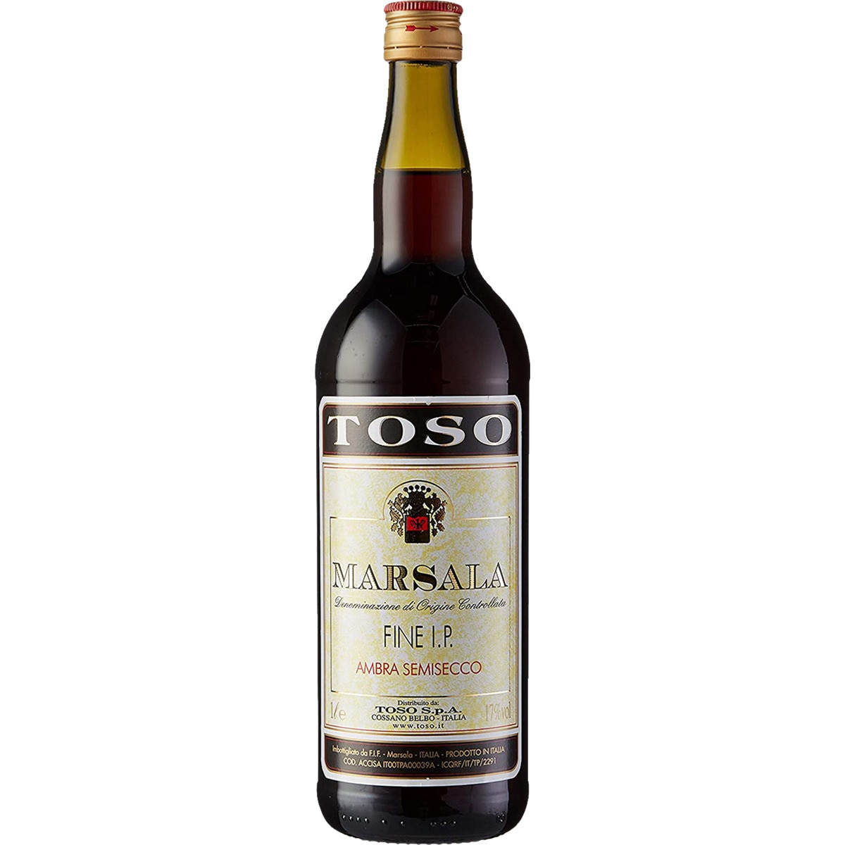 Marsala vino aperitivo fino semiseco botella 1 l · TOSO · Supermercado El Corte Inglés El Corte ...