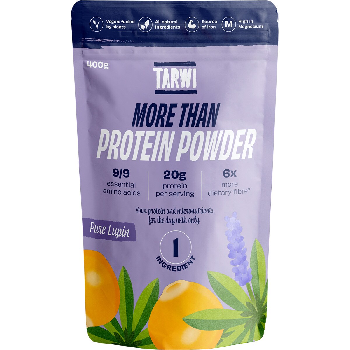 Proteína Vegan Pura embalagem 400 g · Tarwi · Supermercado El Corte ...