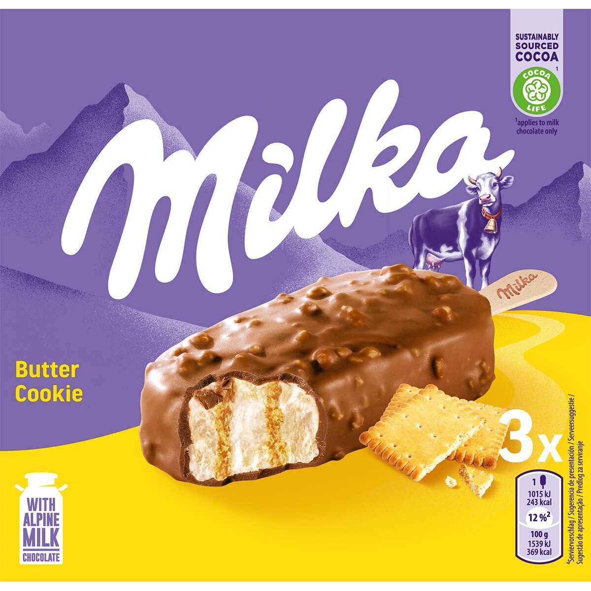 Comprar Bombón helado de chocolate relleno de crema con galletas de ...