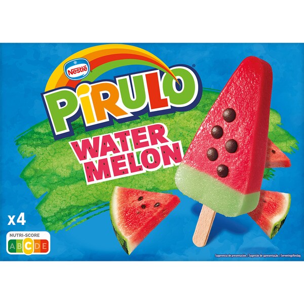 Watermelon helado con sabor a sandía y manzana con pepitas de cacao 4 ...