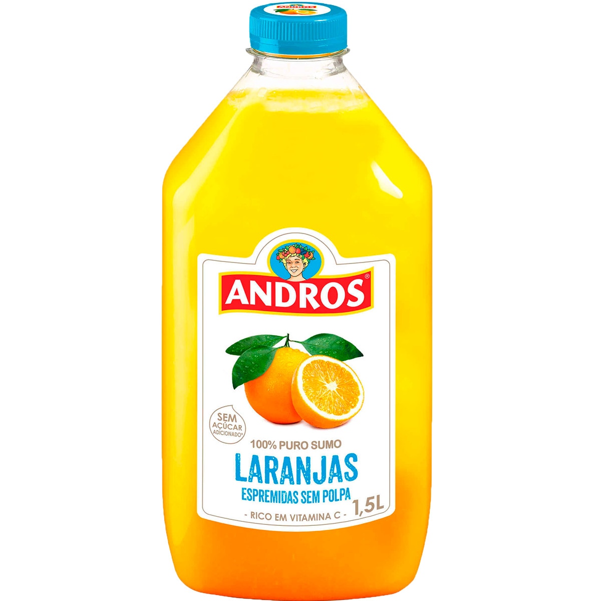 Sumo 100% Laranja Sem Polpa embalagem 1,5 L · Andros · Supermercado El ...