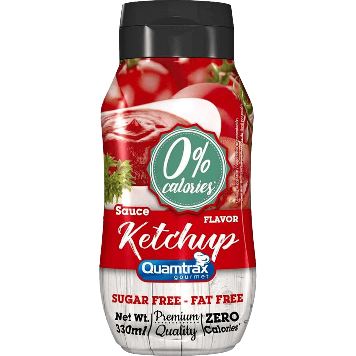 Gourmet 0% ketchup 0% azúcar 0% calorías bote 330 ml · QUAMTRAX ...