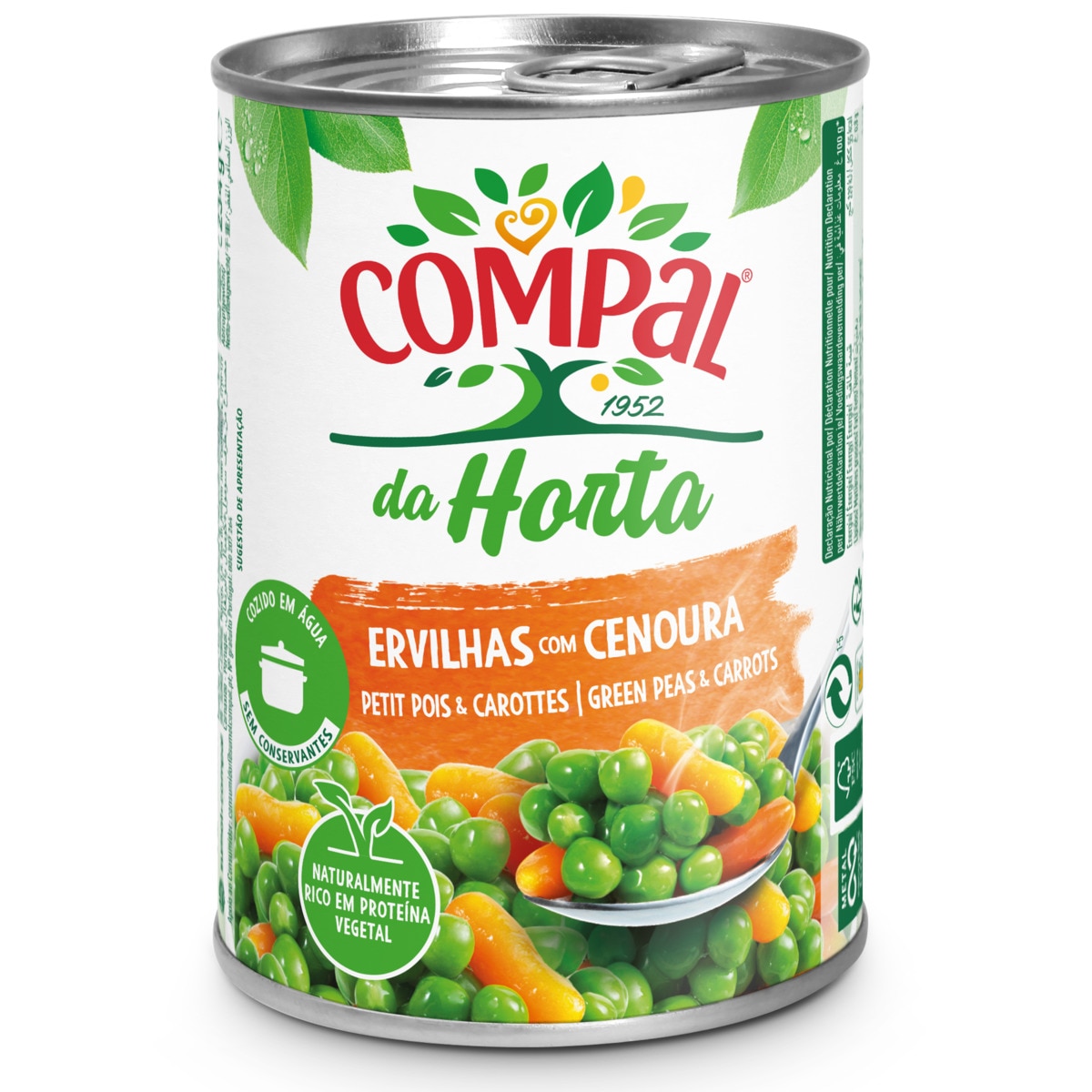 Ervilhas com Cenoura da Horta lata 420 g · Compal · Supermercado El ...