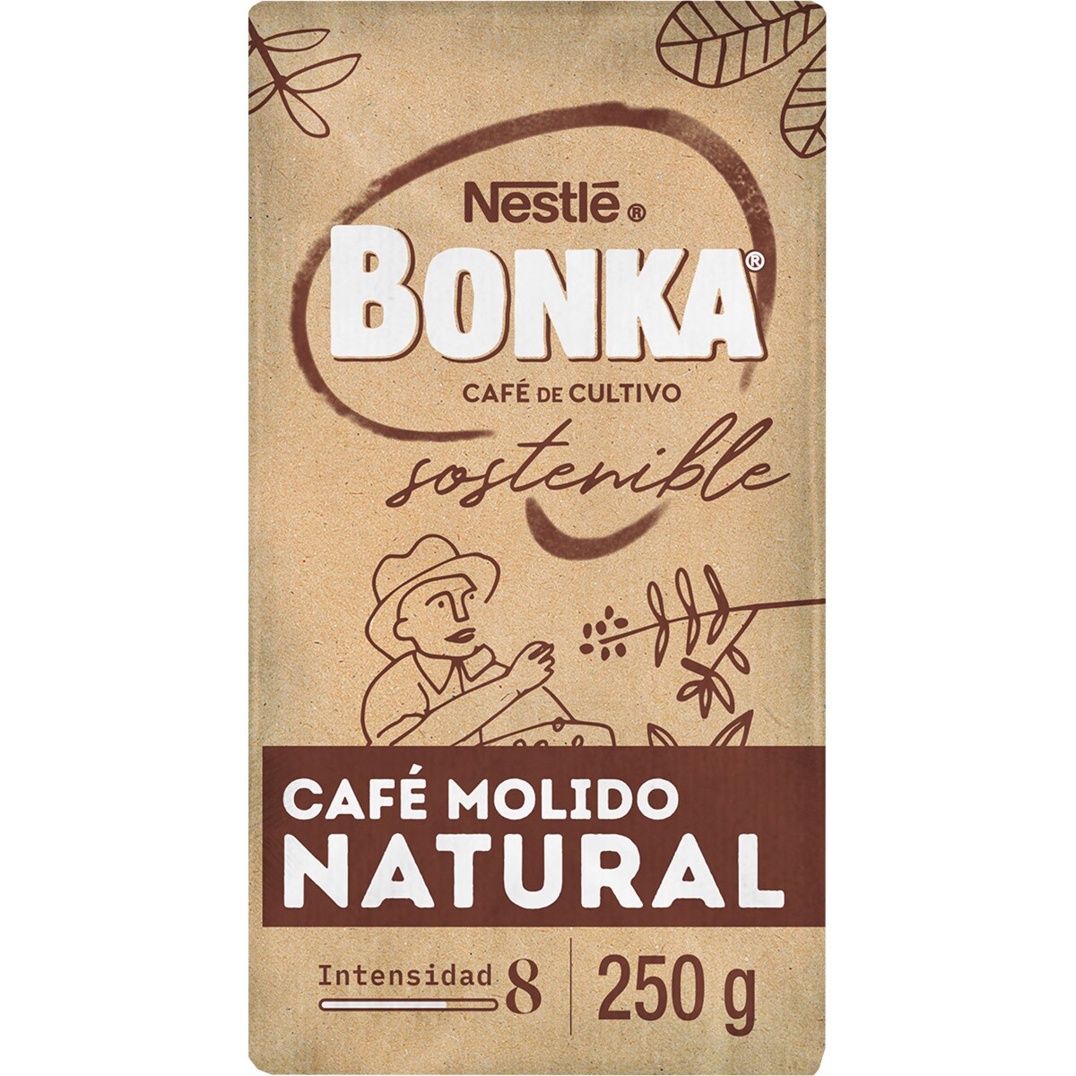 Café molido natural de intensidad 8 paquete 250 g · BONKA ...