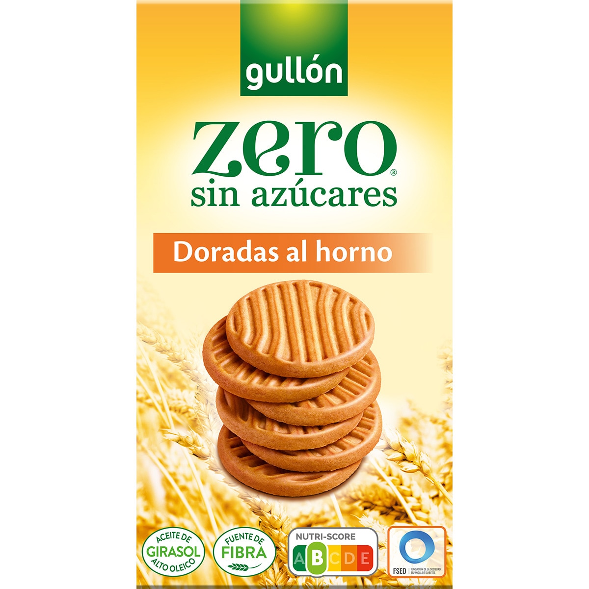 Galletas doradas al horno sin azúcares caja 330 g · GULLON ZERO ...