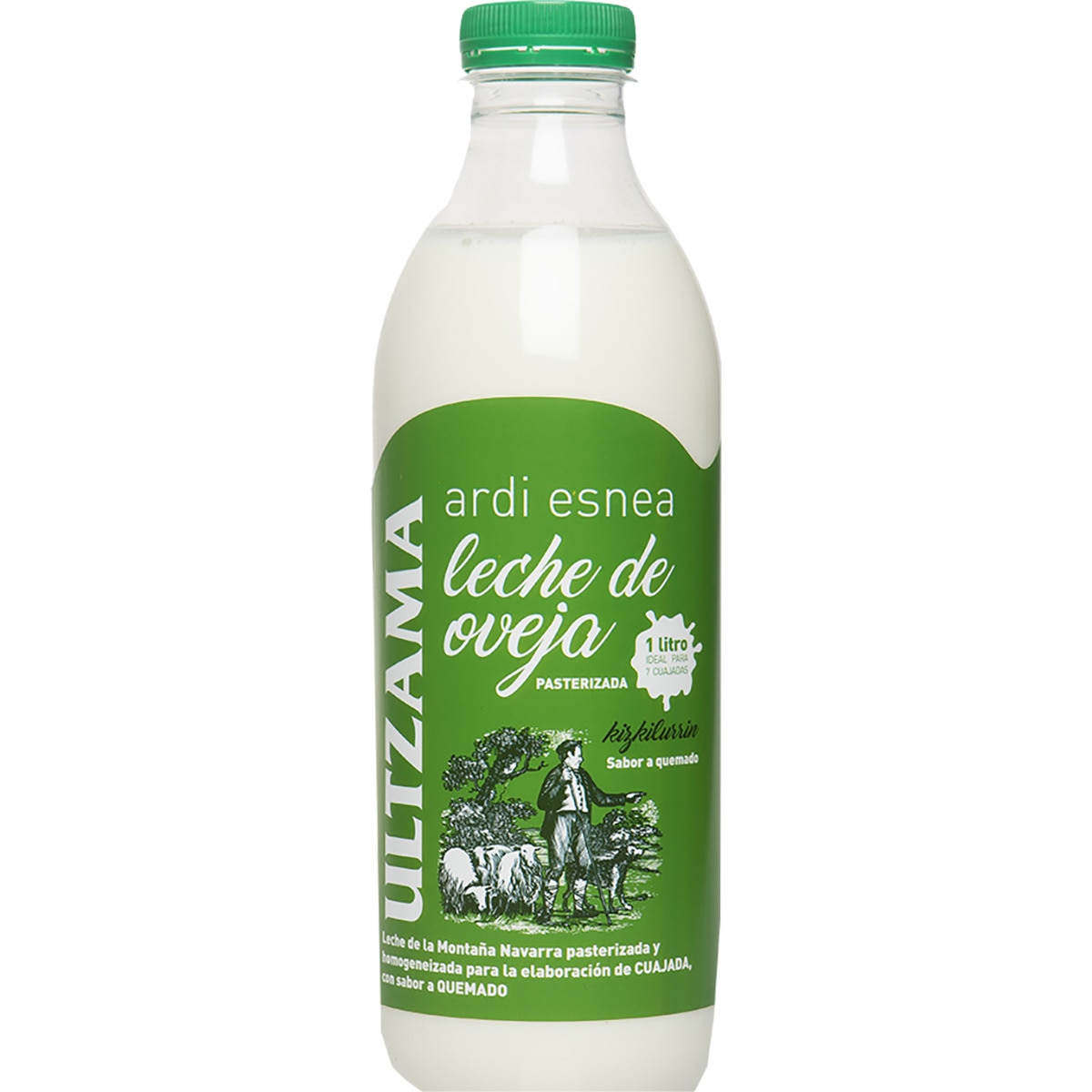 leche de oveja fresca pasterizada de la montaña navarra botella 1 l ...
