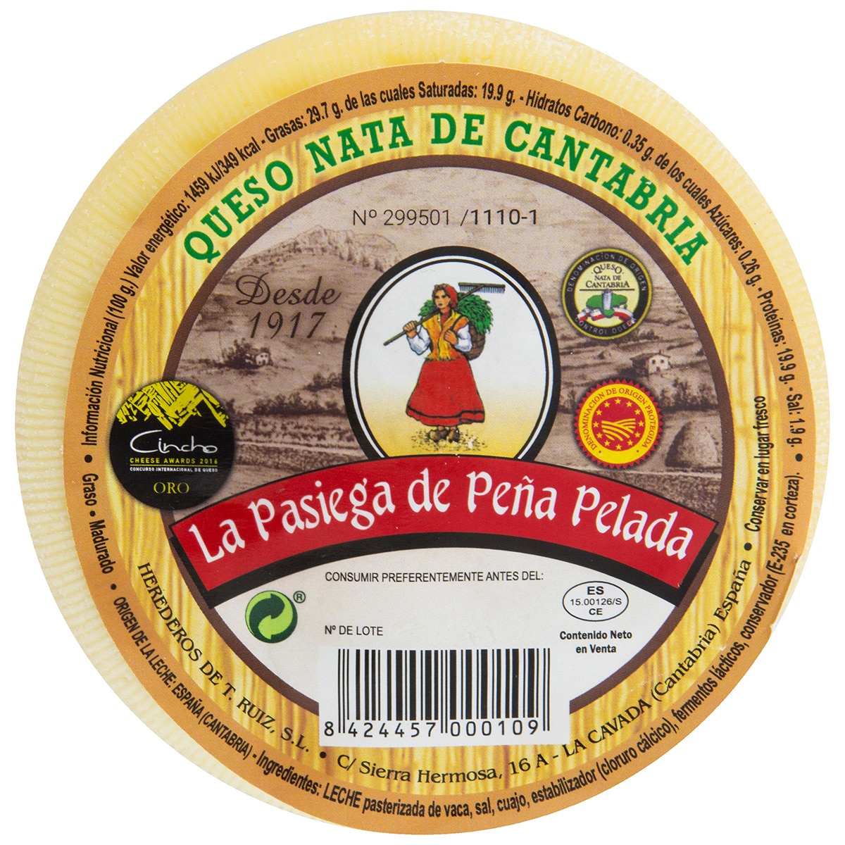 queso de vaca graso madurado elaborado con leche pasteurizada DOP Queso ...