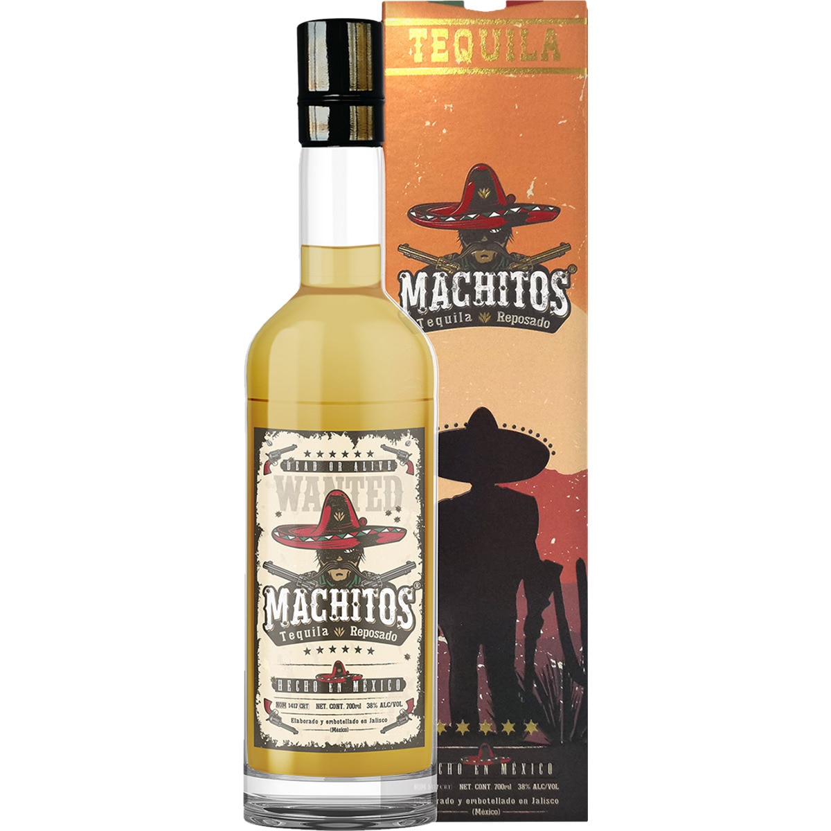 Tequila reposado premium botella 70 cl · MACHITOS · Supermercado El ...