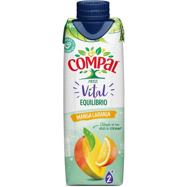 Equilíbrio Manga Laranja Vital embalagem 30 cl · Compal · Supermercado ...