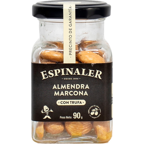 Almendras marcona con trufa negra frasco 90 g · ESPINALER ...