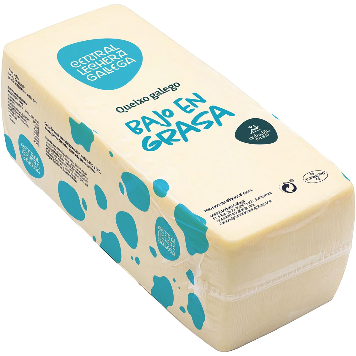 queso gallego de vaca bajo en grasa reducido en sal elaborado con leche ...