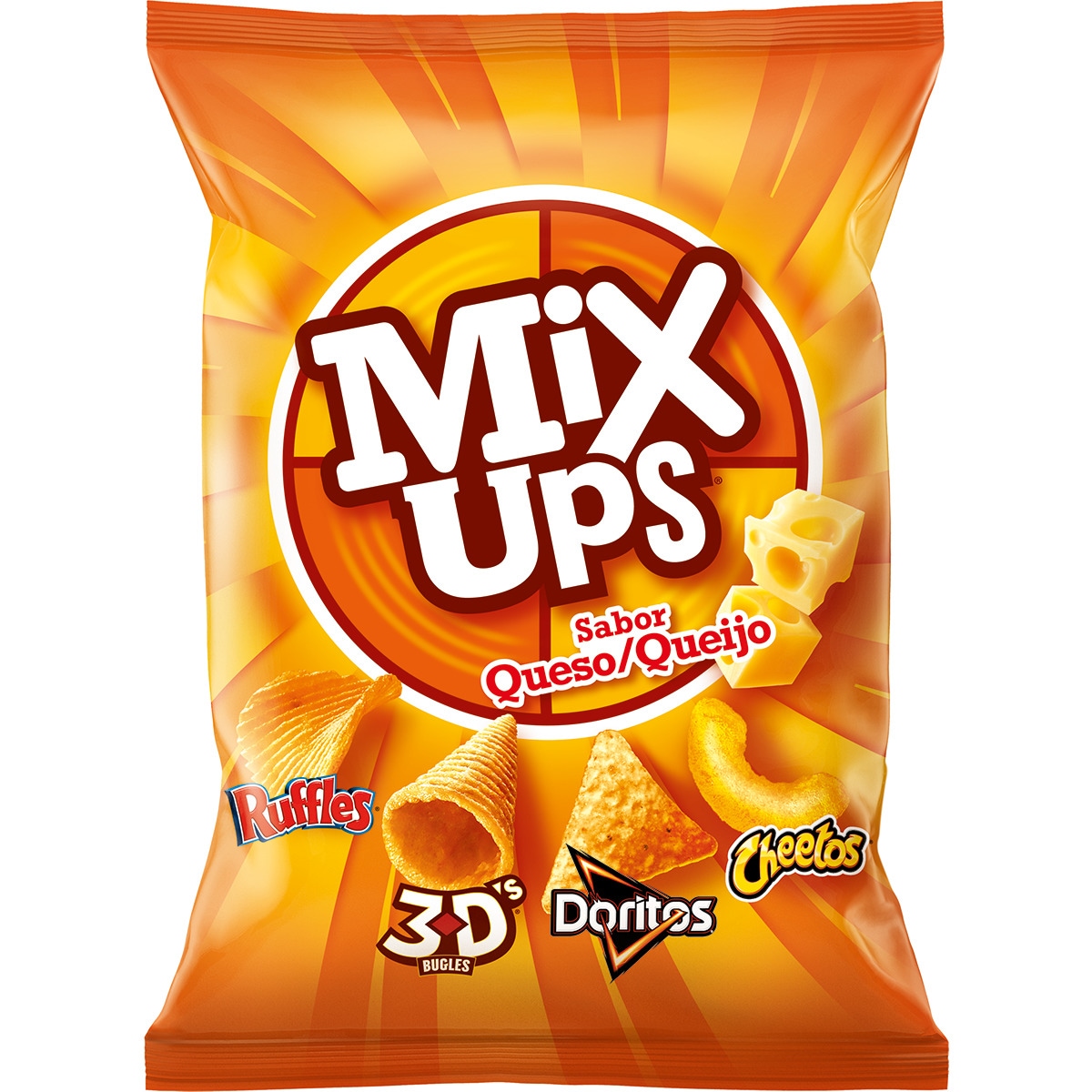 Mixups Aperitivos sabor a Queijo embalagem 125 g · Matutano ...