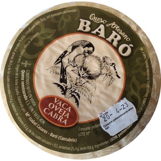 Queso semicurado mezcla artesano elaborado con leche pasterurizada peso ...