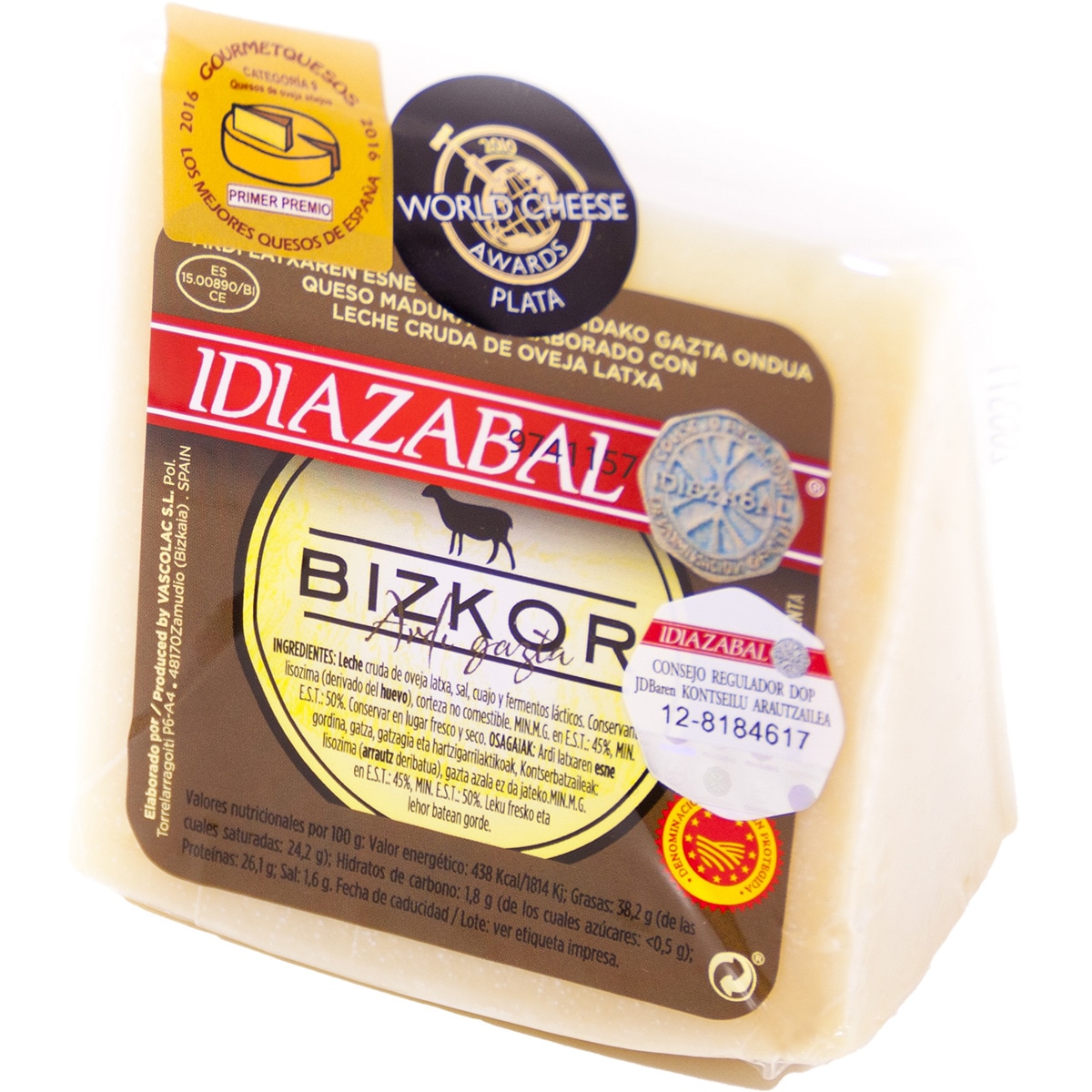 queso de oveja elaborado con leche cruda DOP Idiazábal peso aproximado ...