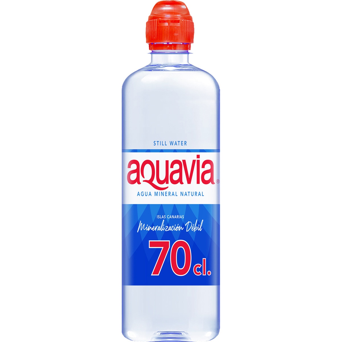 Agua mineral natural de mineralización débil botella 70 cl con tapón ...