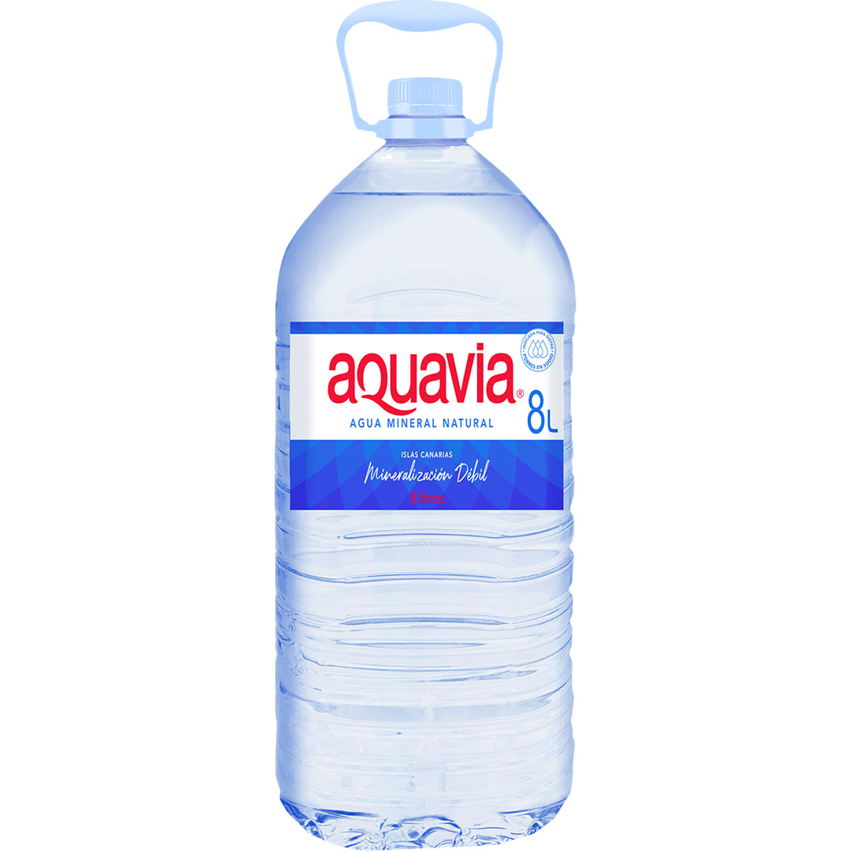 agua mineral natural de mineralización débil garrafa 8 l · AQUAVIA ...