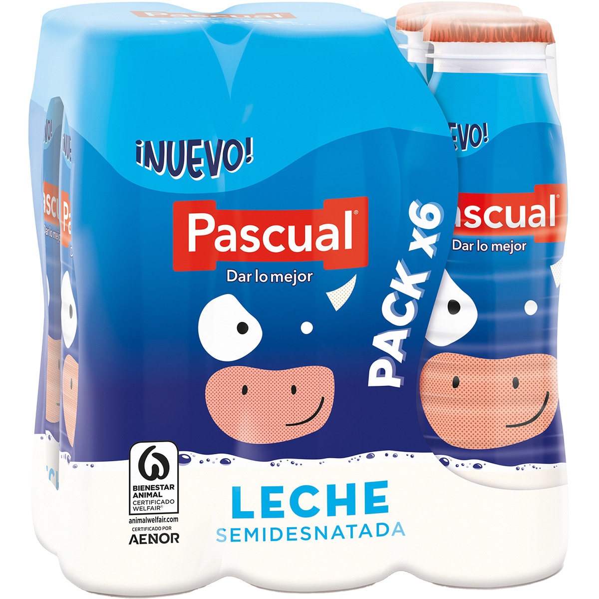 Leche semidesnatada pack 6 botellas 188 ml · PASCUAL · Supermercado El ...