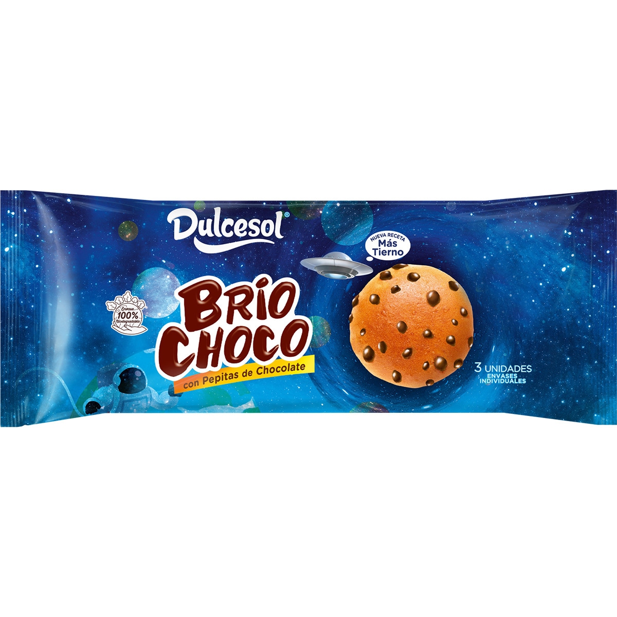 Brio Choco bizcocho con pepitas de chocolate 3 unidades bolsa 120 g ...
