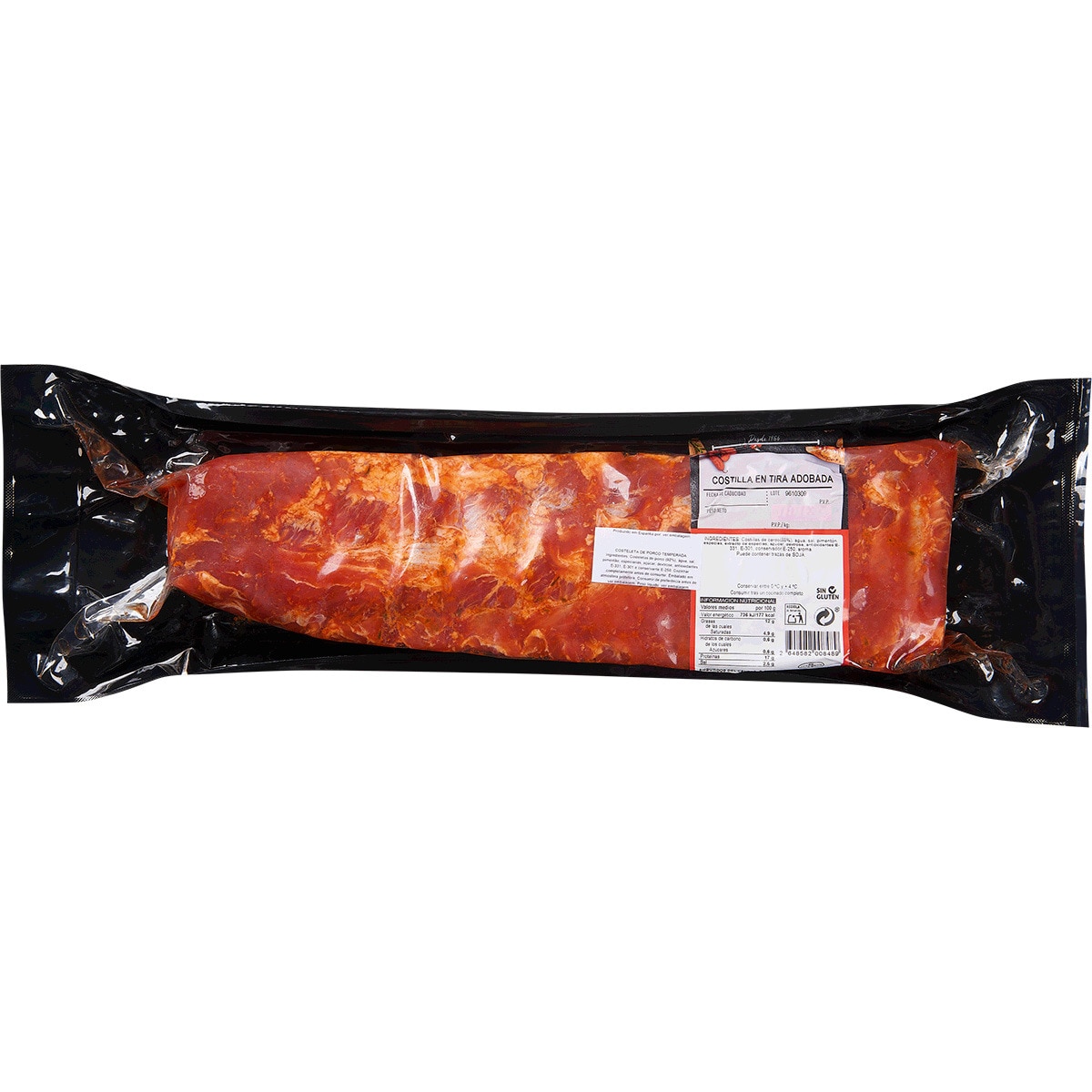 Tira de Costela de Porco Marinada a Vácuo Peso Aproximado cuvete 640 g ...