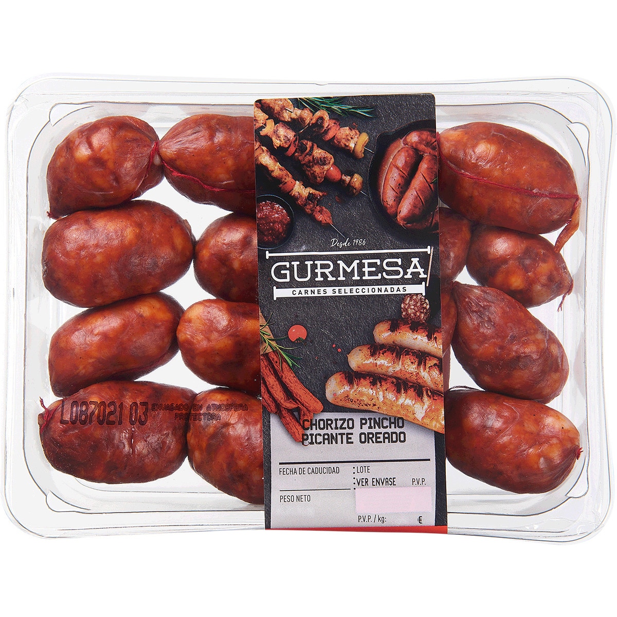 Pincho de Chouriço Picante Peso Aproximado cuvete 420 g · Gurmesa ...