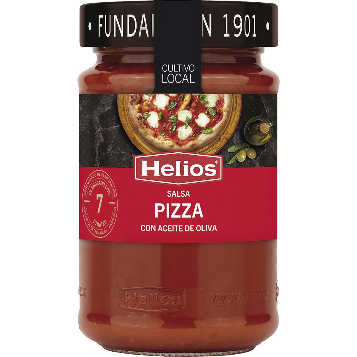 Salsa para pizza frasco 380 g neto escurrido · HELIOS · Supermercado El ...
