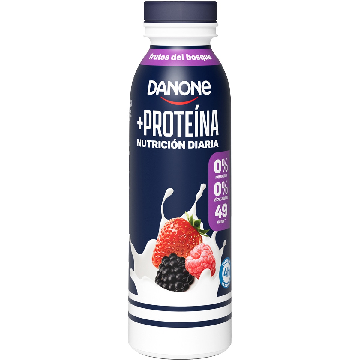 Protein yogur líquido con proteínas con frutos rojos desnatado 0% m.g 0 ...