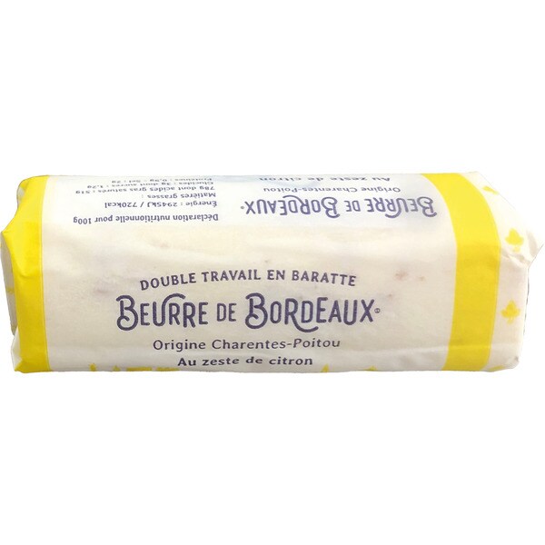 Butter with lemon rind container 80 g · BEURRE DE BORDEAUX ...