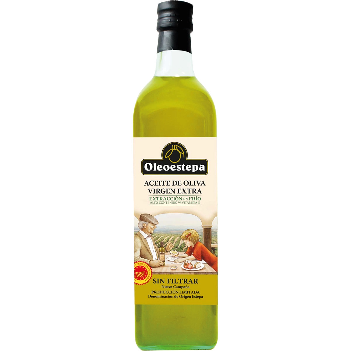 aceite de oliva virgen extra DOP Estepa sin filtrar botella 1 ...