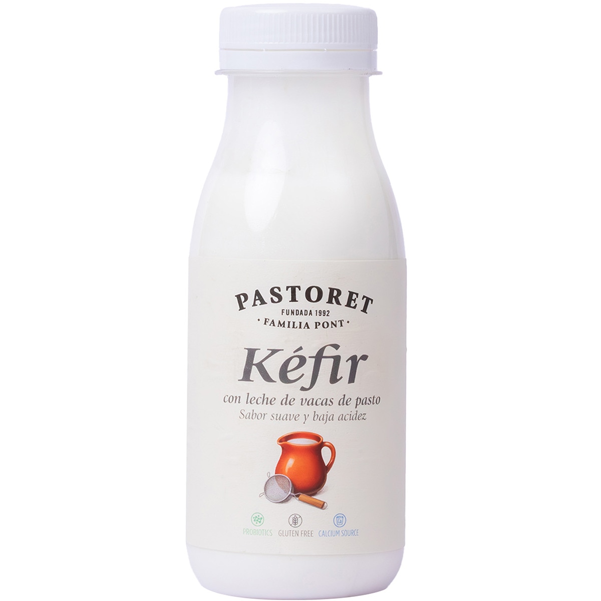 Kéfir sabor suave natural con leche de vacas de pasto botella 250 g ...