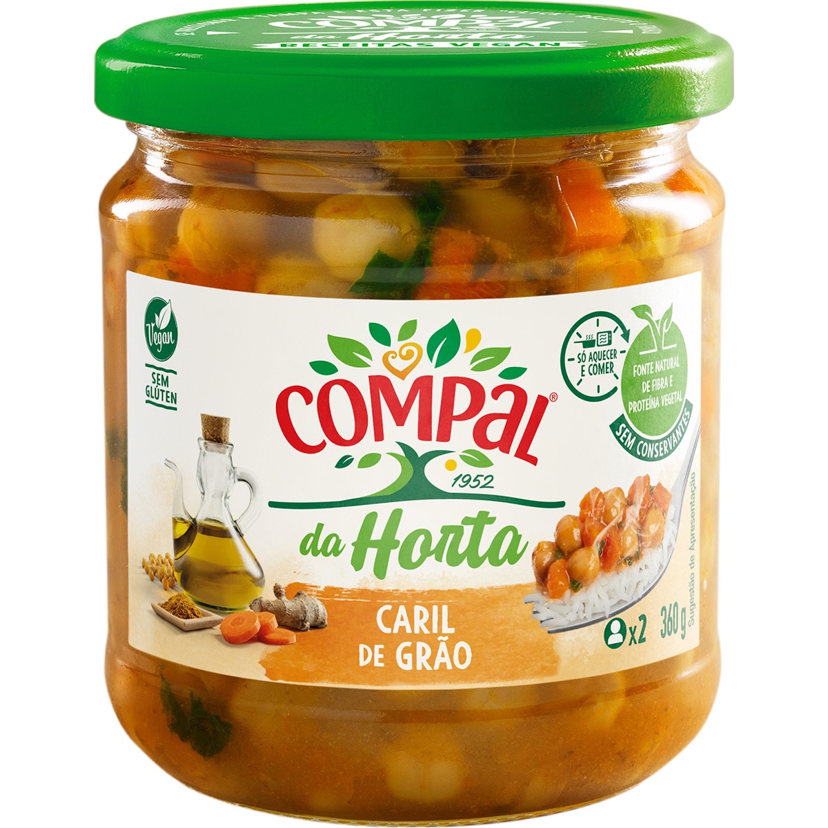 Da Horta Caril de Grão frasco 360 g · Compal · Supermercado El Corte ...