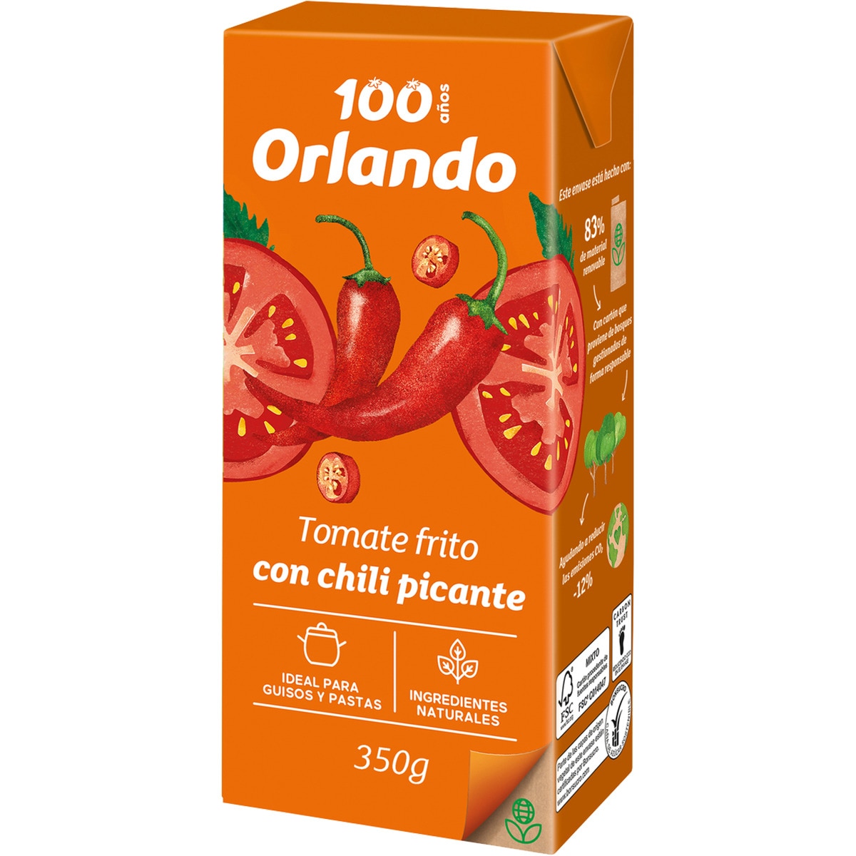 Tomate frito con chili picante envase 350 g · ORLANDO · Supermercado El ...