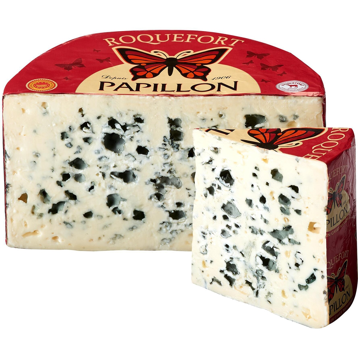 queso francés roquefort rojo elaborado con leche cruda de oveja DOP ...