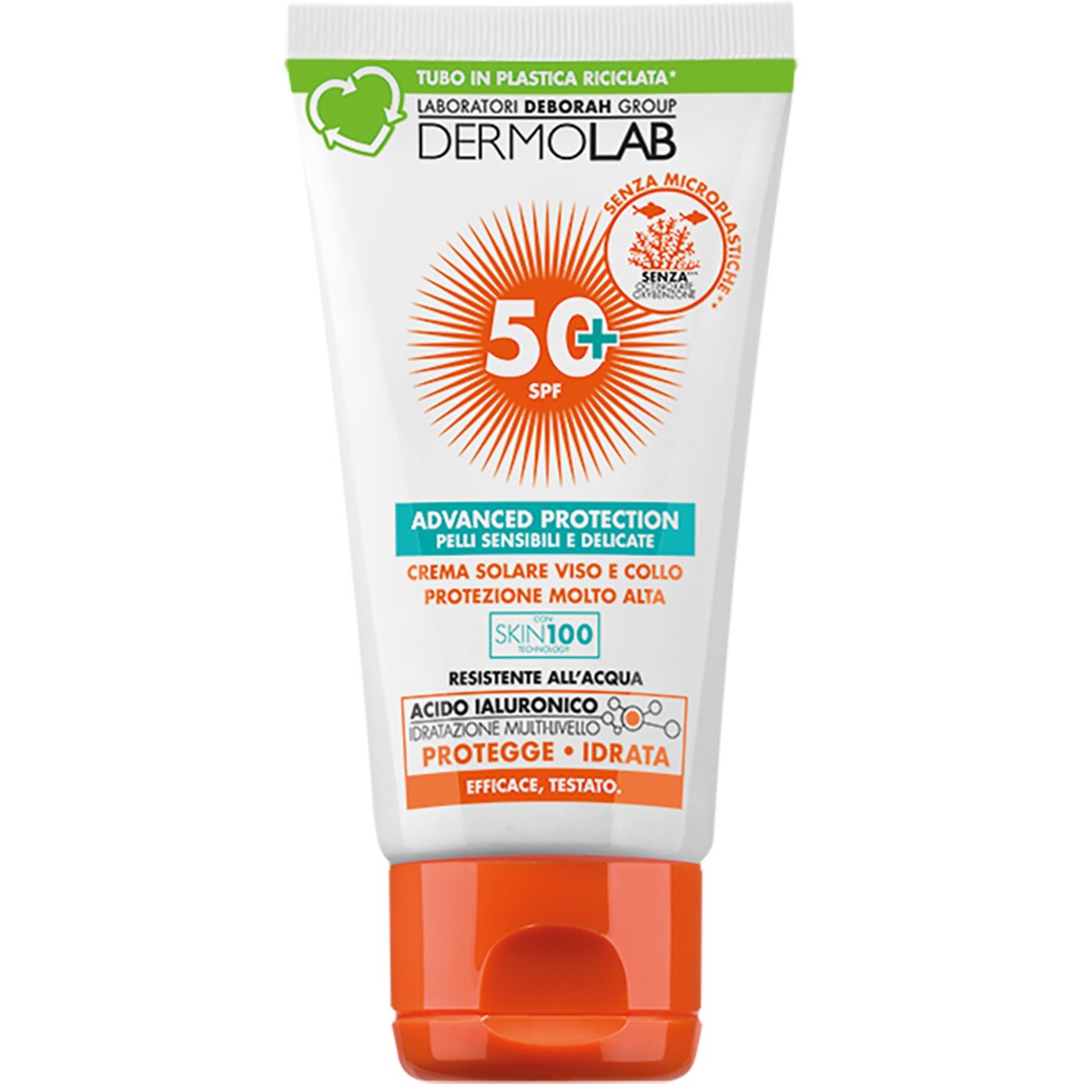 Crema solar Advanced Protection con ácido hialurónico SPF-50+ tubo 50 ...
