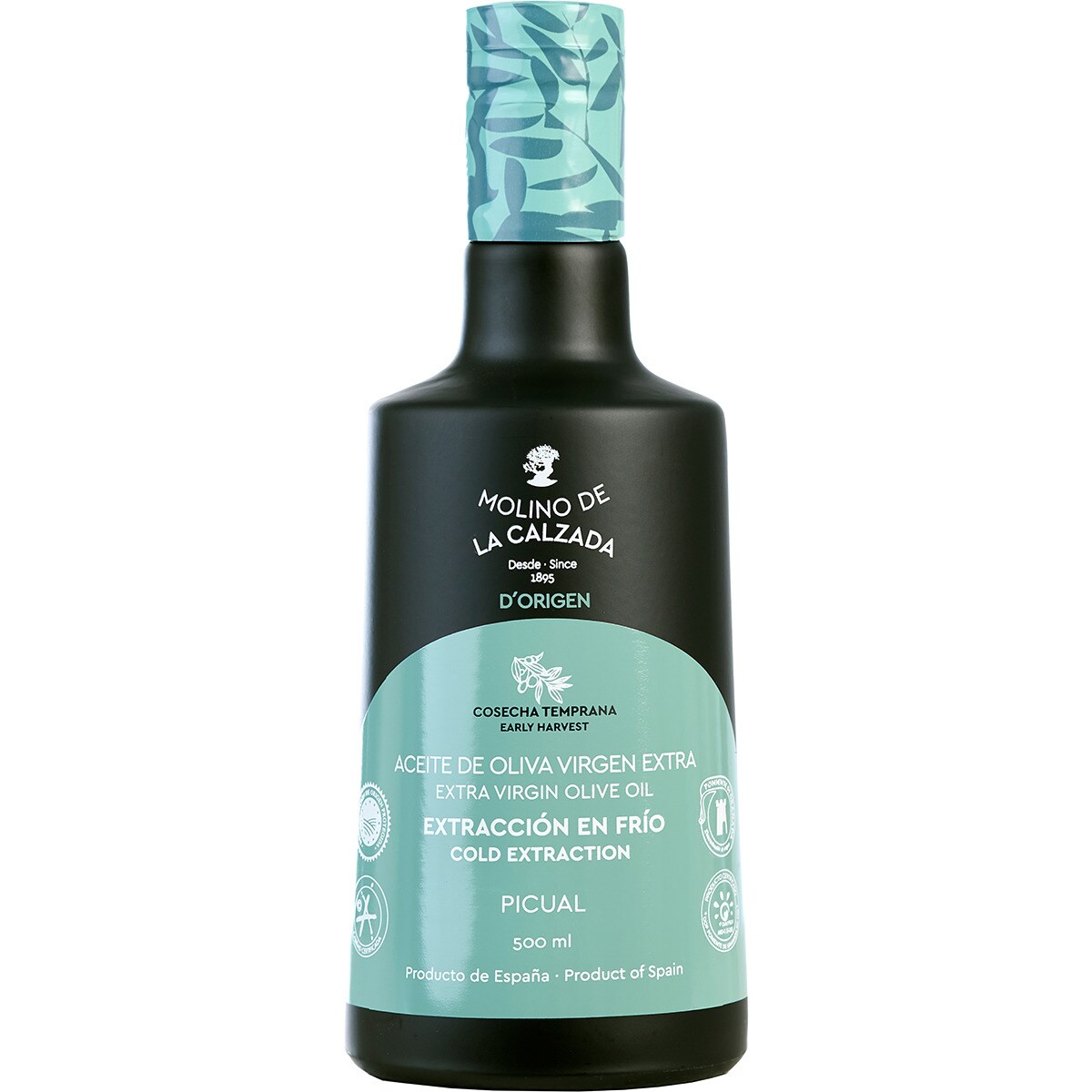 Aceite de oliva virgen extra extracción en frío Picual botella 500 ml ...