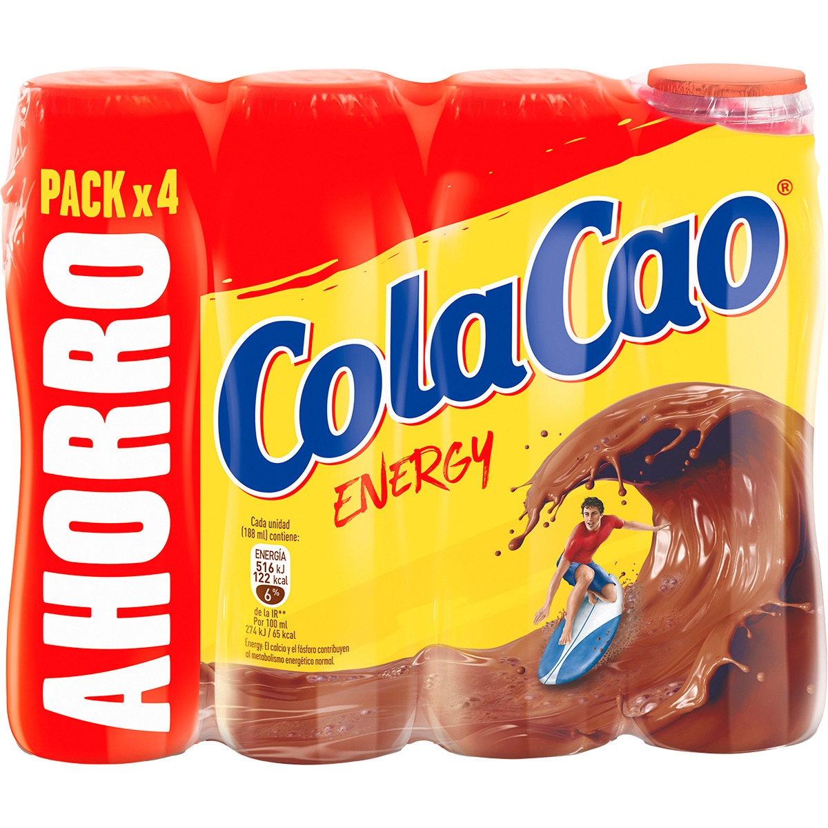 Comprar Batido de cacao pack 4 botellas 188 ml · COLACAO ENERGY ...