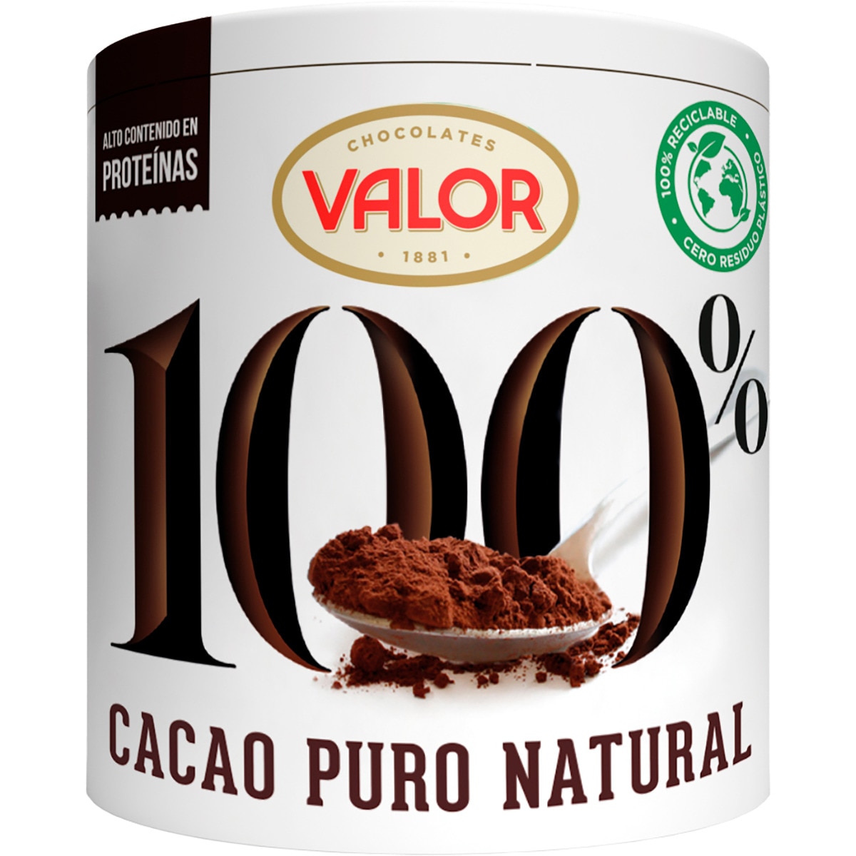 Cacao puro 100% natural bote 250 g · VALOR · Supermercado El Corte Inglés El Corte Inglés